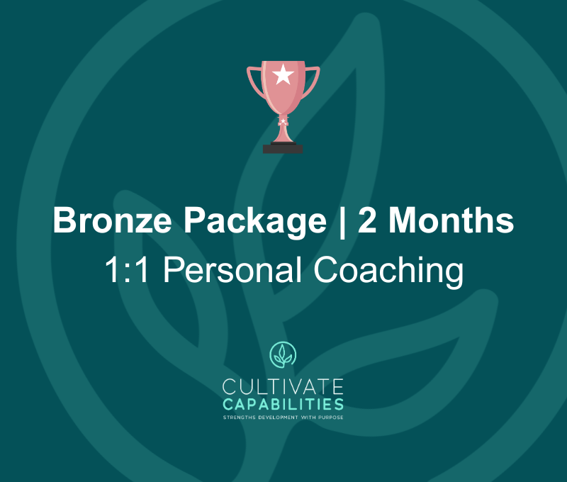 "Bronze" - 1 on 1 Coaching Plan for 2 months - Cultivate Capabilities